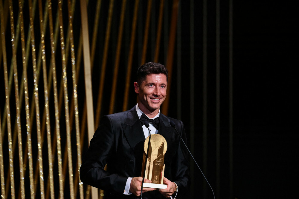 Lewandowski nagrodzony na gali Złotej Piłki - Kibice.net